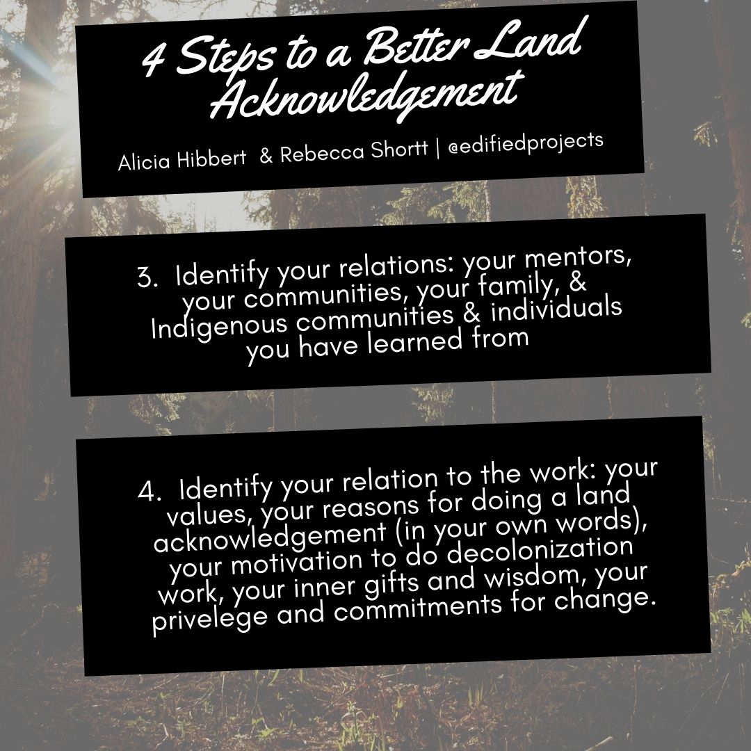 4 Steps to a Better Land Acknowledgement – Edified Projects
